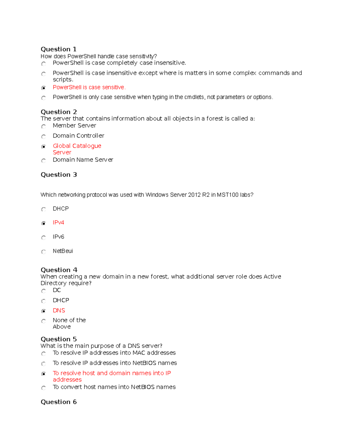 Test 3 2 Tests Quiz Question 1 How Does Powershell Handle Case Sensitivity Powershell Is