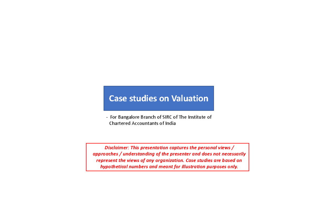 Business valuation case studies - Warning: TT: undefined function: 32 Warning: TT: undefined ...