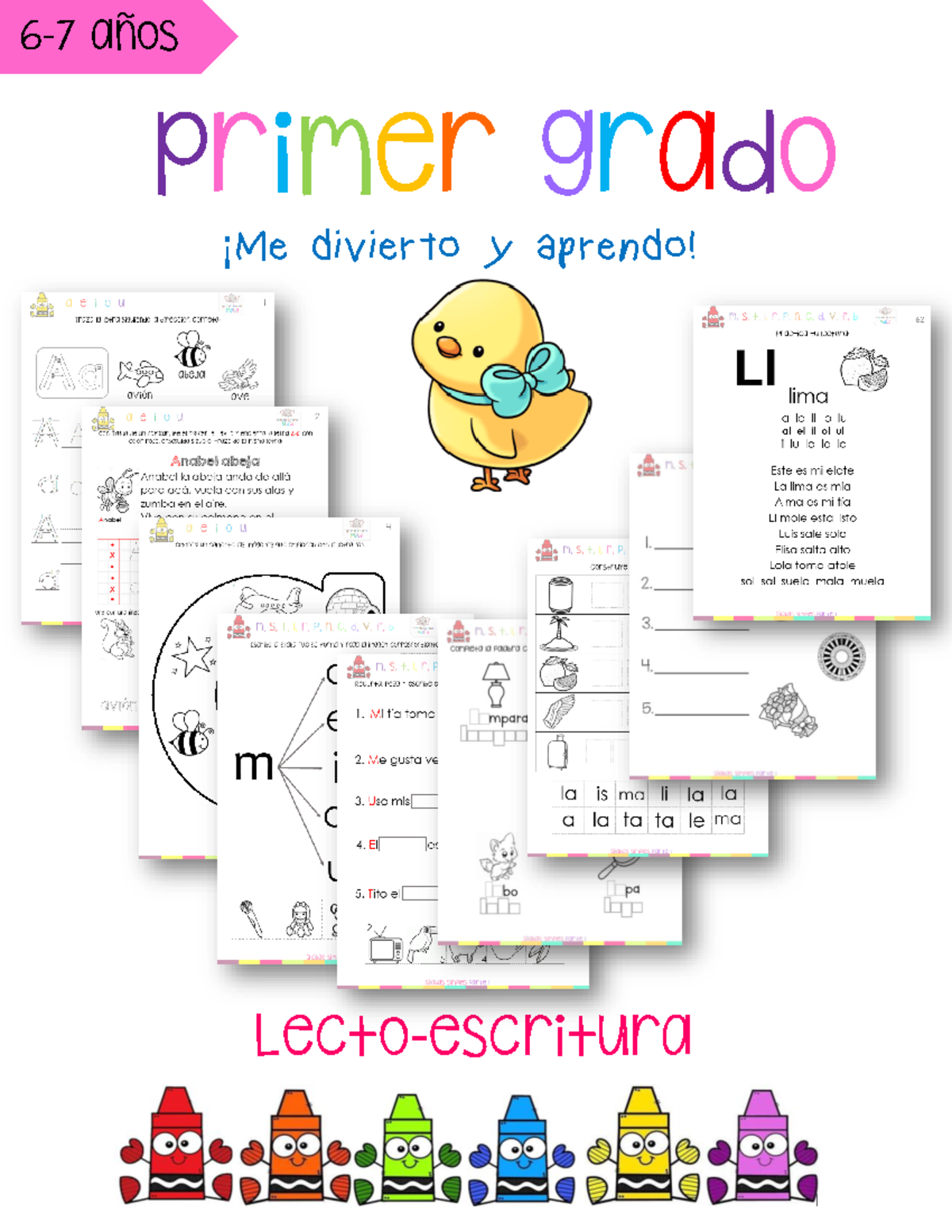 Primer grado lecto-esctitura exclusivo Ma Ca - 6-7 aÒos Lecto-escritura ...