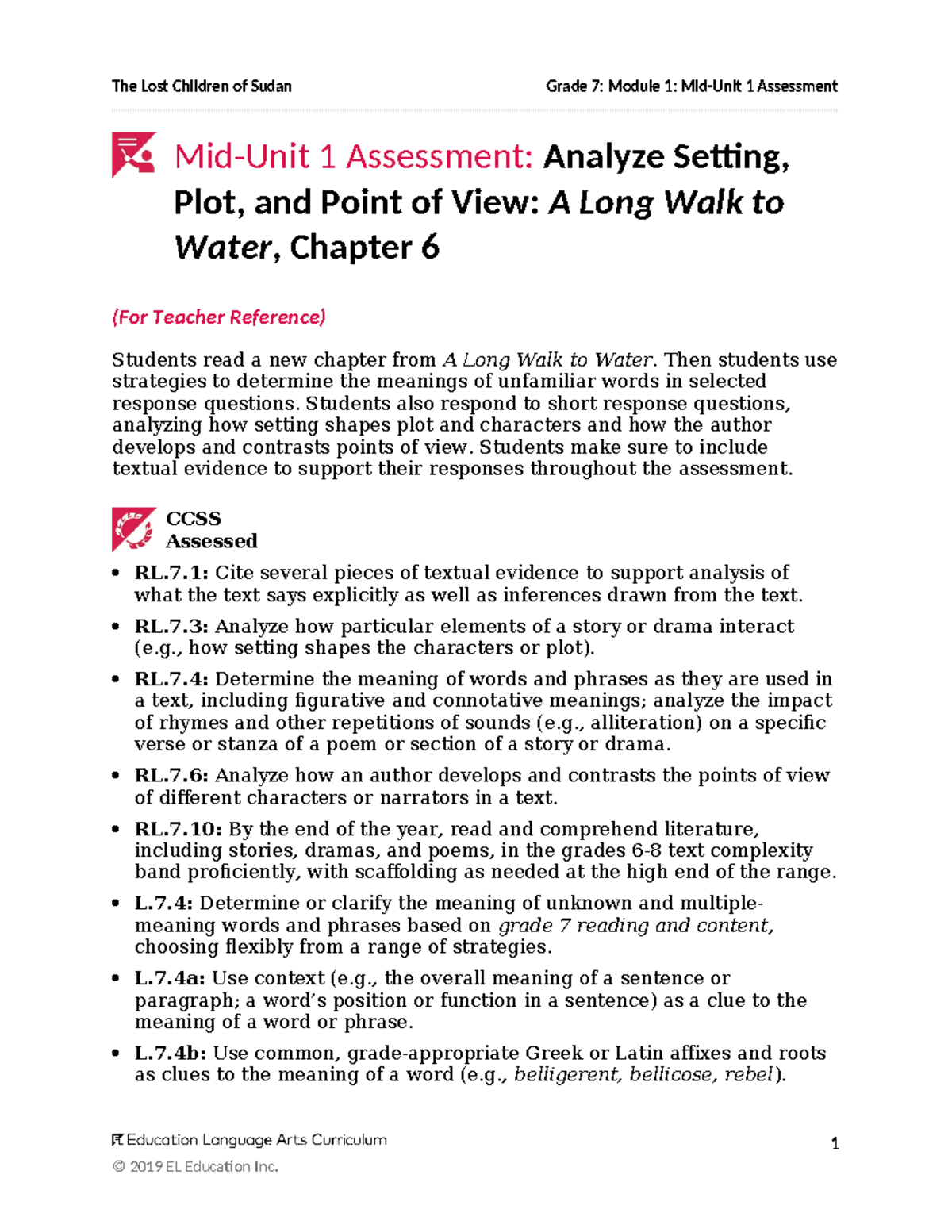 G7m1u1 modulelessons mid-unit-1-assessment-0220 - Mid-Unit 1 Assessment ...
