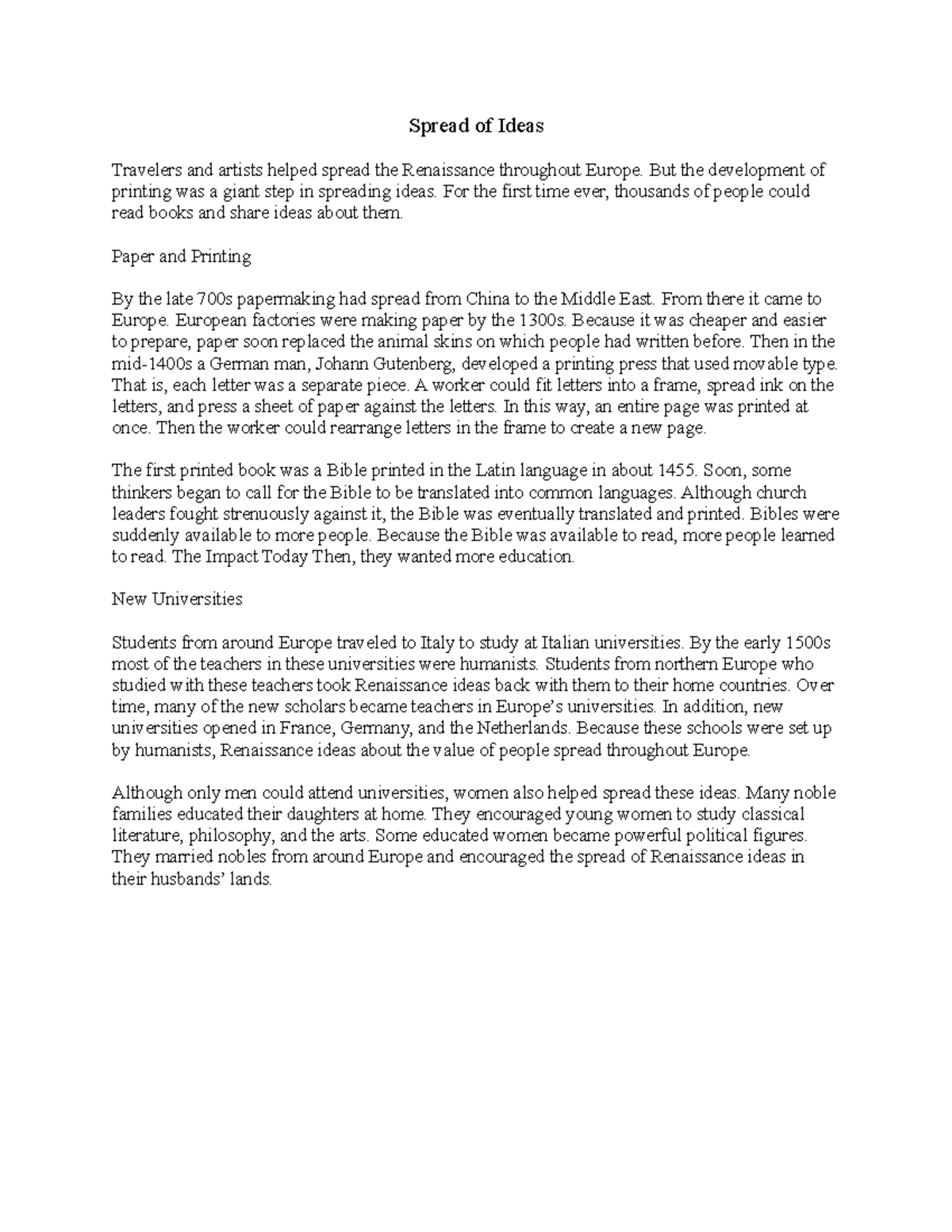 Spread of Ideas - Springer - Spread of Ideas Travelers and artists ...