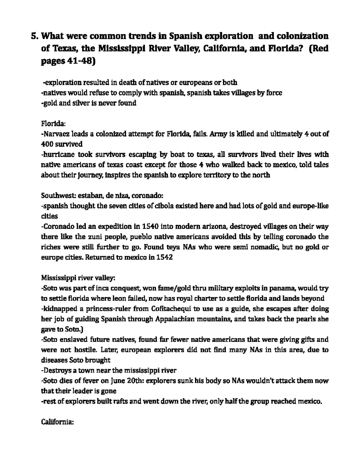 US History Chapter 2 Questions Part 4 - HIS 131 - Studocu