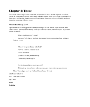 Epithelial Tissue Review Worksheet Physio (1) - Name