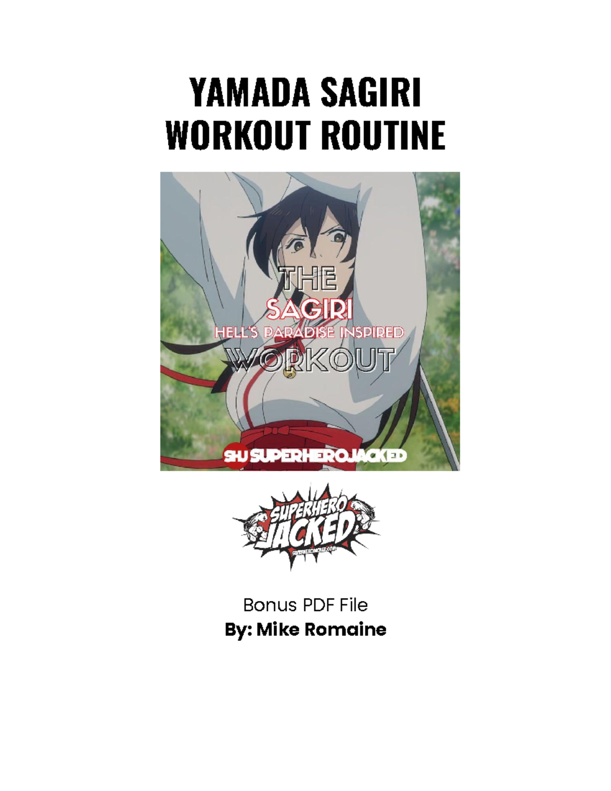 Yamada Sagiri Inspired Workout PDF 1 - YAMADA SAGIRI WORKOUT ROUTINE Bonus PDF File By: Mike ...