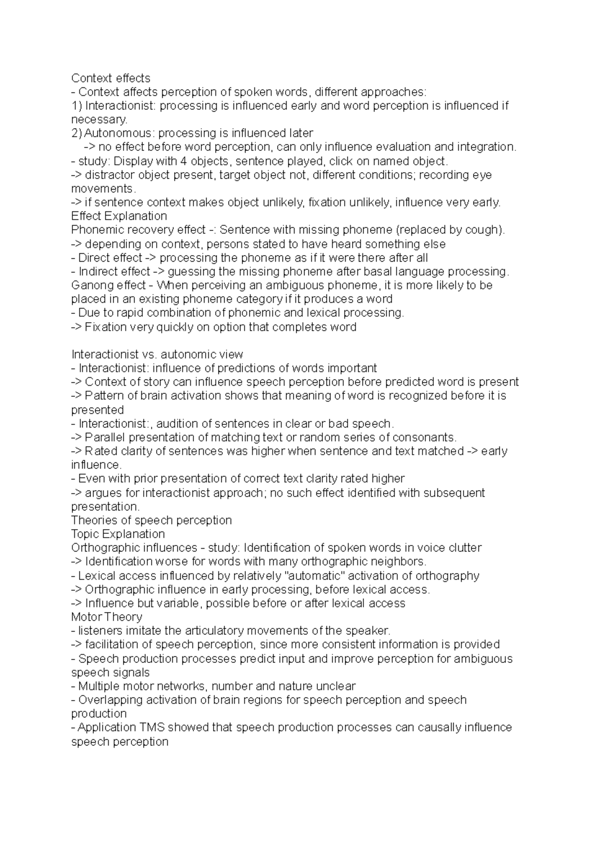 Context effects - Introduction To Psychology - Context effects Context ...