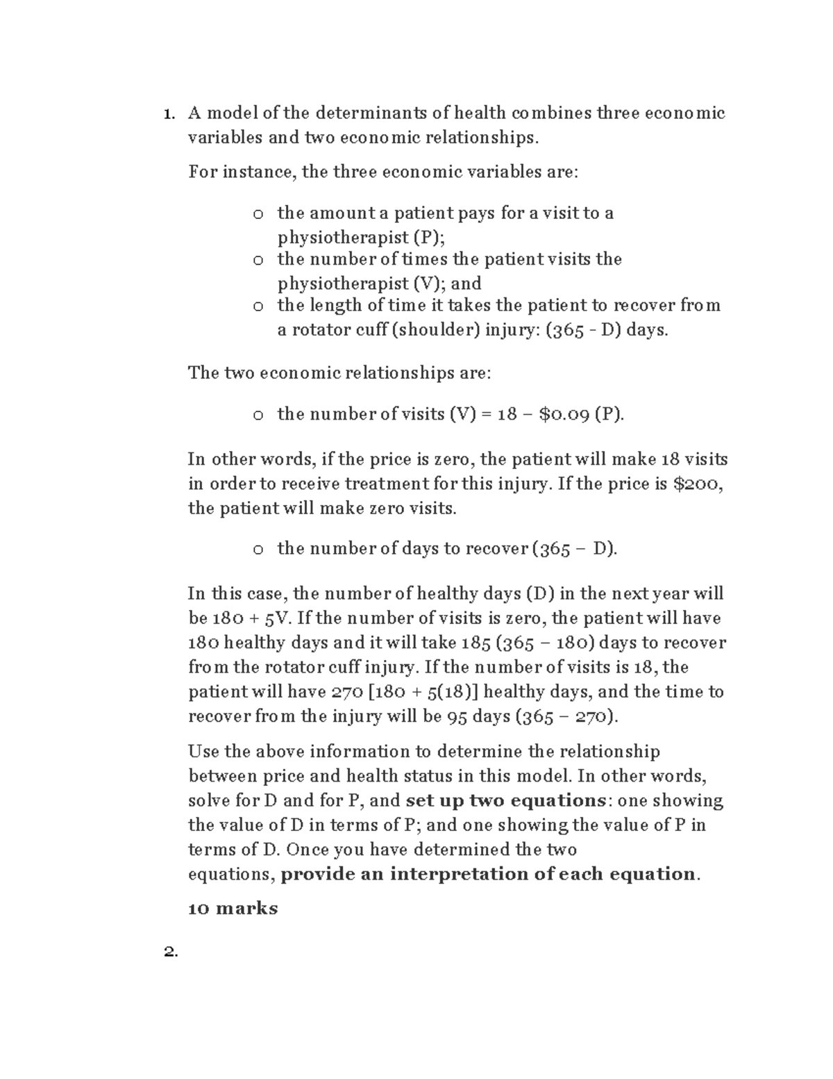 Assignment 1 Questions - Hadm 336 - AU - Studocu