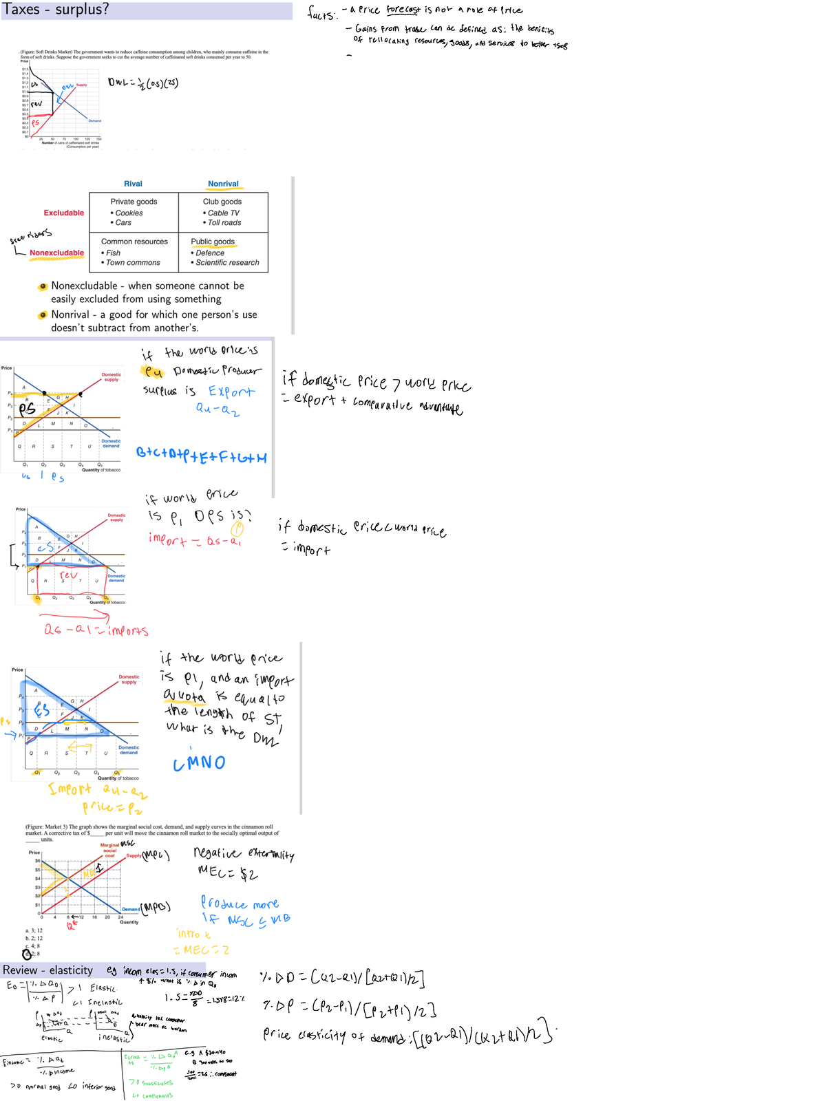 EC Mock - ec120 midterm cheatsheet - Taxes surplus? facts: erice ...