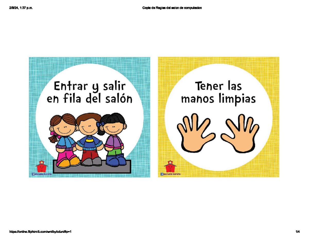 Reglas aula Pictograma - Sopia e megias ee e meo Entrar y salir Tener ...