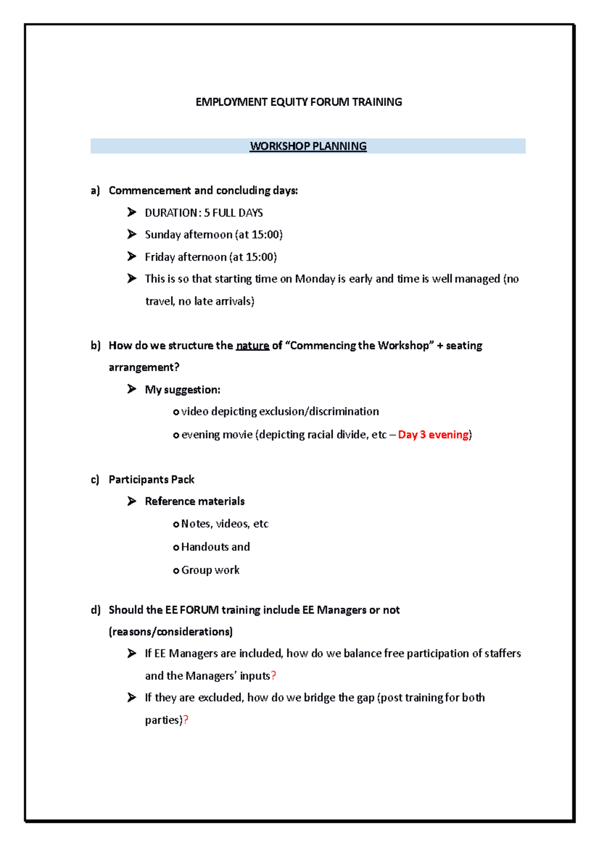EE Forum Training 2020 - EE Implementation - EMPLOYMENT EQUITY FORUM ...