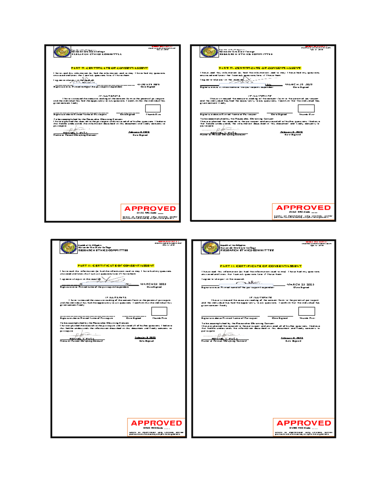 Informed Consent Quanti - Republic of the Philippines Davao de Oro ...