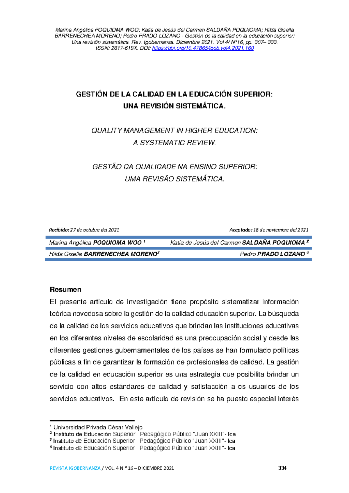 1.4. taller - Gestion de la calidad en la educacion superior removed - BARRENECHEA MORENO; Pedro ...