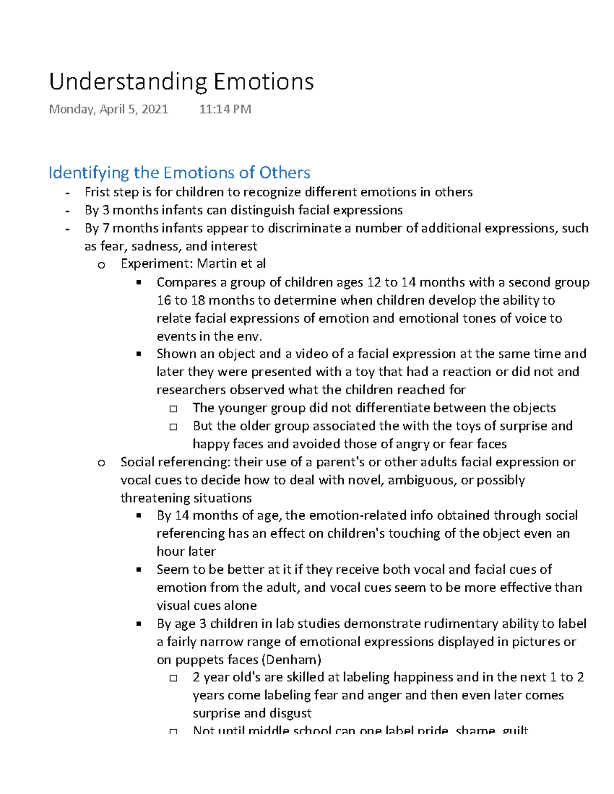 Understanding Emotions - Identifying the Emotions of Others Frist step ...
