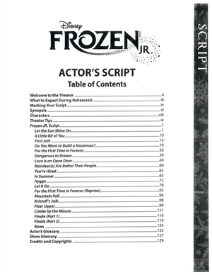 High School Musical Jr Script - MTTH 331 - Studocu