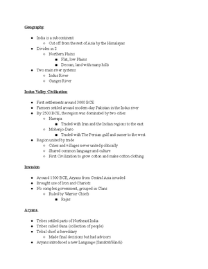 Ancient China Notes - Early Chinese Dynasties and their culture ...