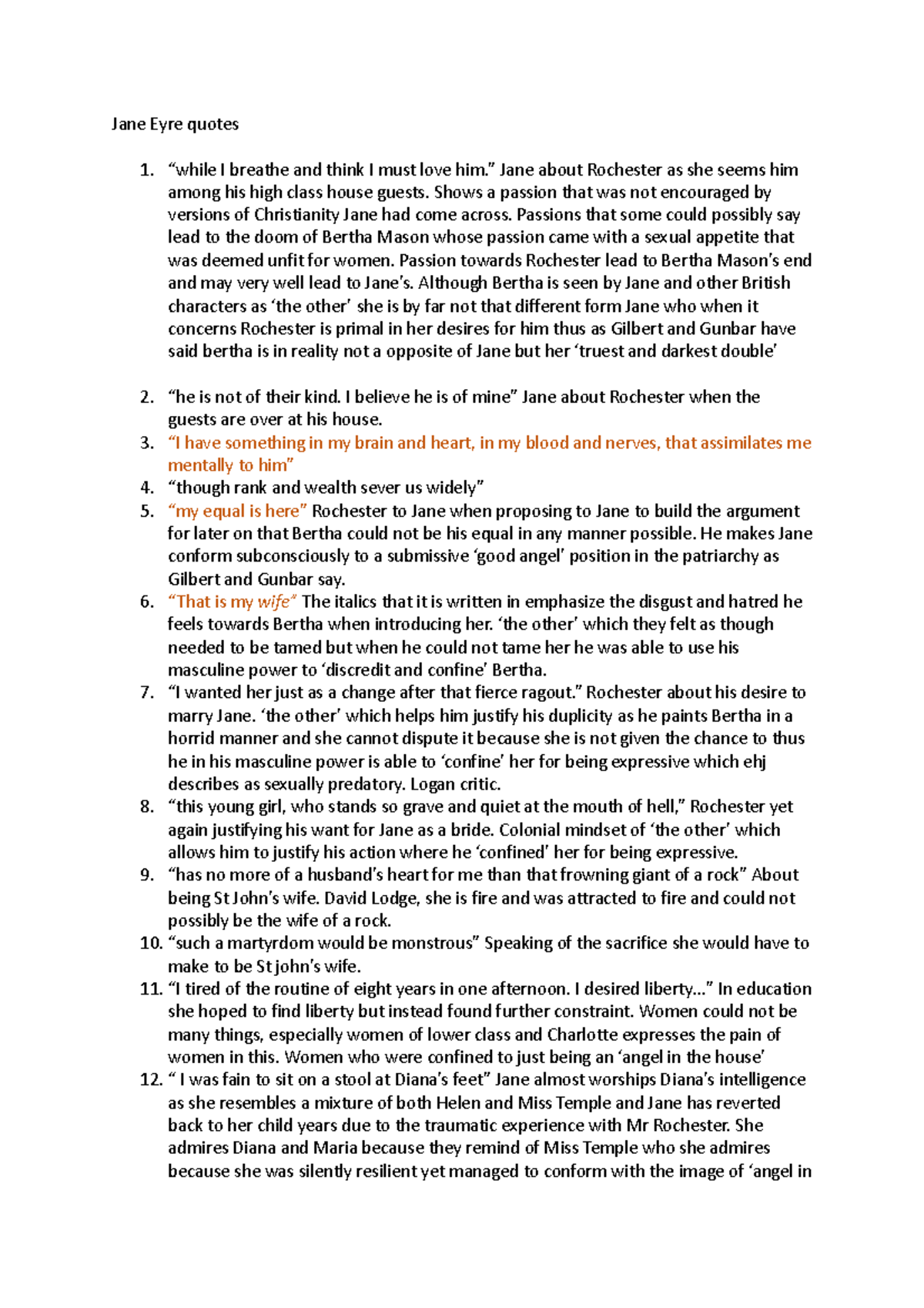 Jane Eyre Quotes - Jane Eyre quotes 1. “while I breathe and think I ...