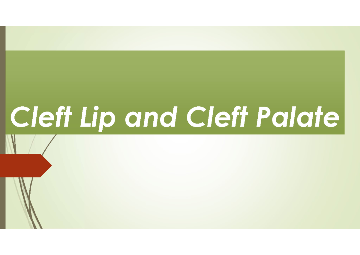 Cleft lip and palate - Cleft Lip and Cleft Palate Types of cleft lip ...