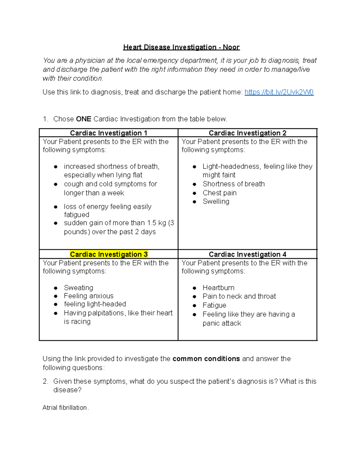 Heart Disease Investigation - Use this link to diagnosis, treat and ...