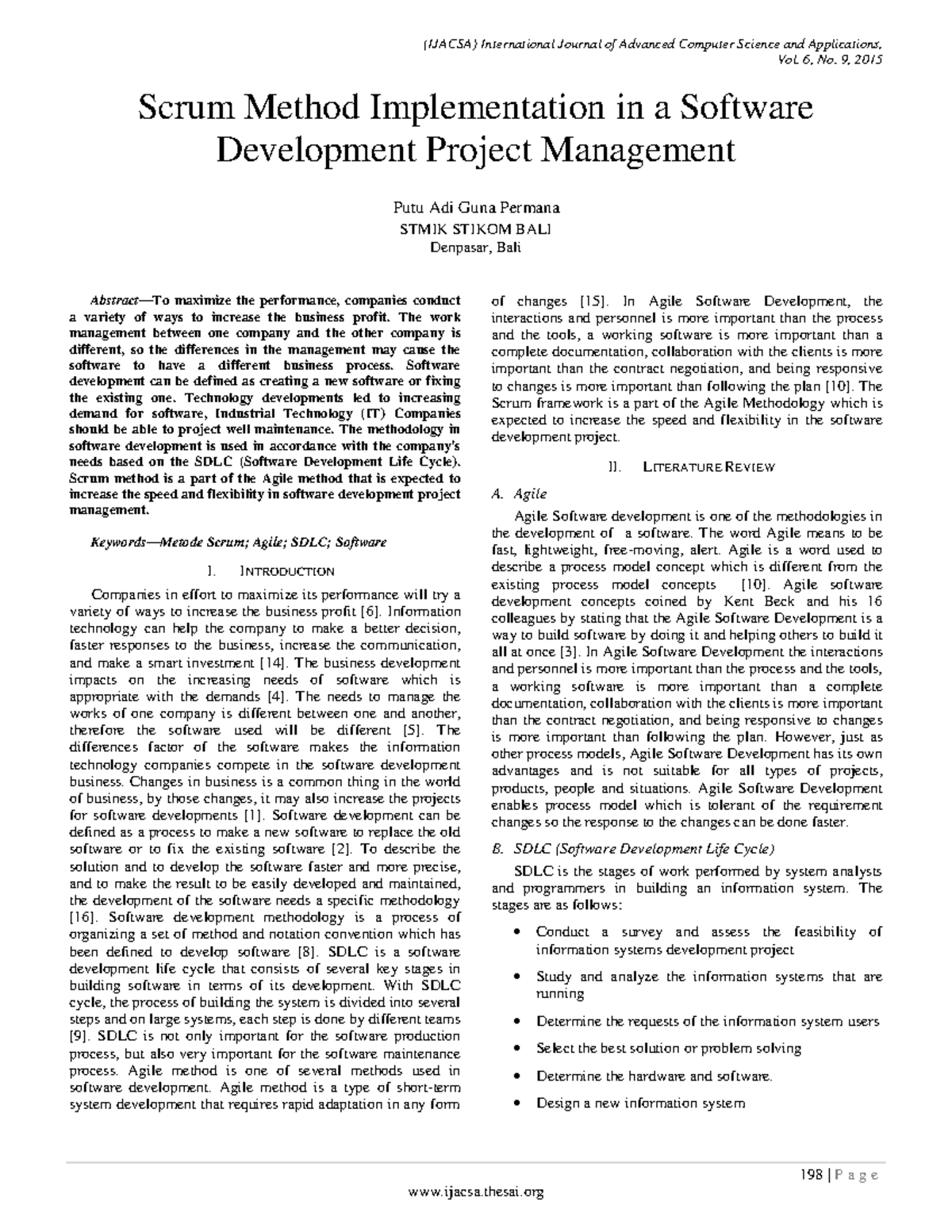 Paper 27-Scrum Method Implementation in a Software Development Project ...