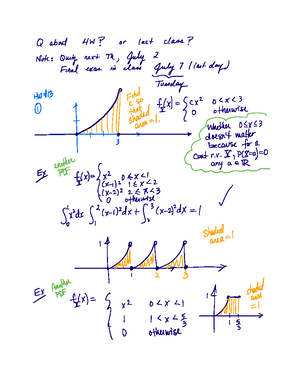 P18 (M 6-29). CRV's, Exponential RV, E(X) & Var(X) for Exponential RV ...