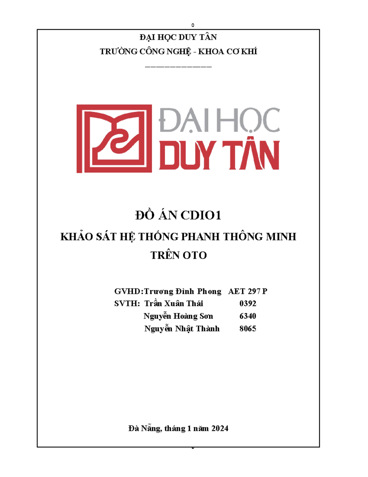 ĐỒ ÁN 1 TỐI T5 buổi cuối - 10 0 ĐẠI HỌC DUY TÂN TRƯỜNG CÔNG NGHỆ - KHOA ...