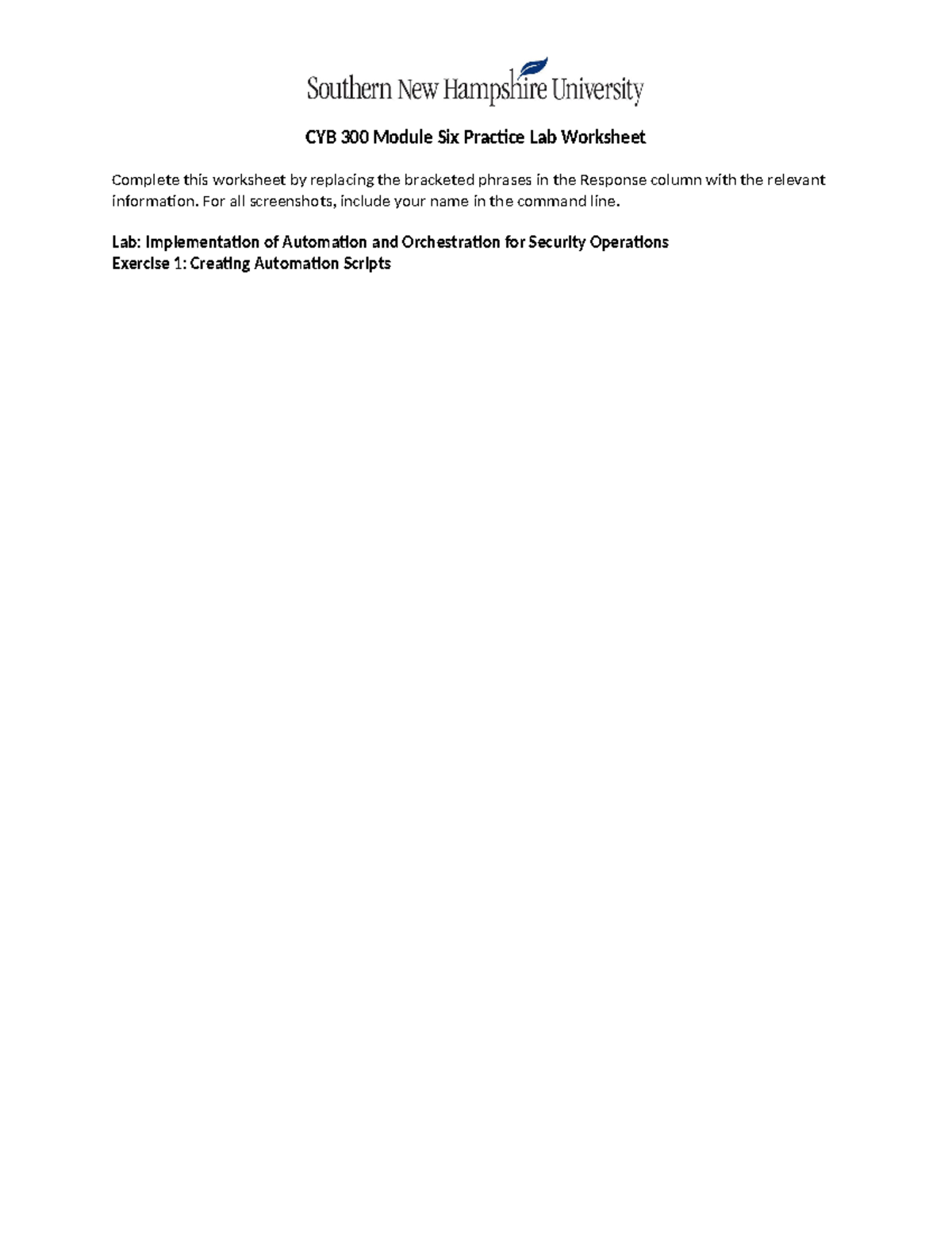 CYB 300 Module Six Practice Lab Worksheet ALI Biyik - CYB 300 Module ...
