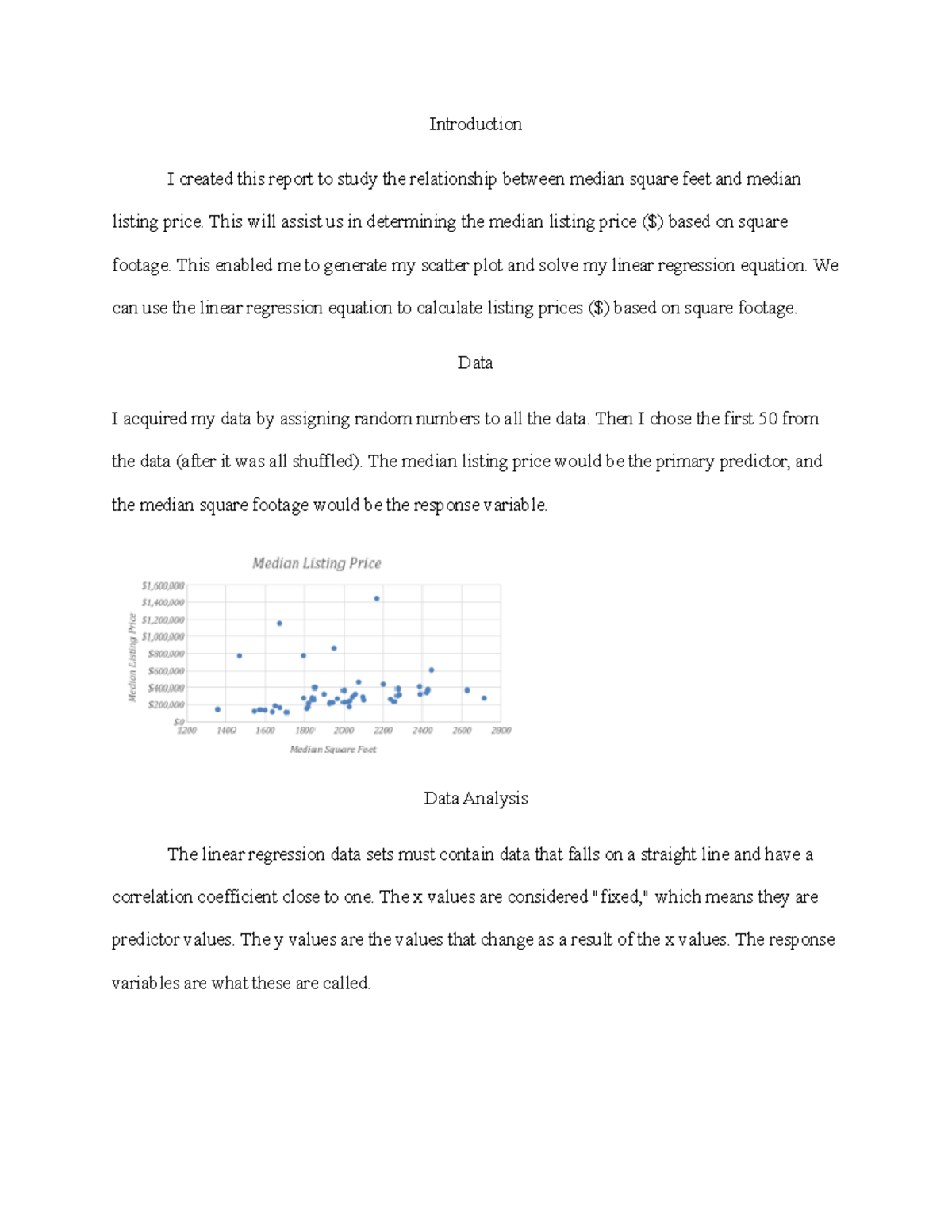 Mat-240 4-3 - module 4 assignment 4-3 - Introduction I created this report to study the ...
