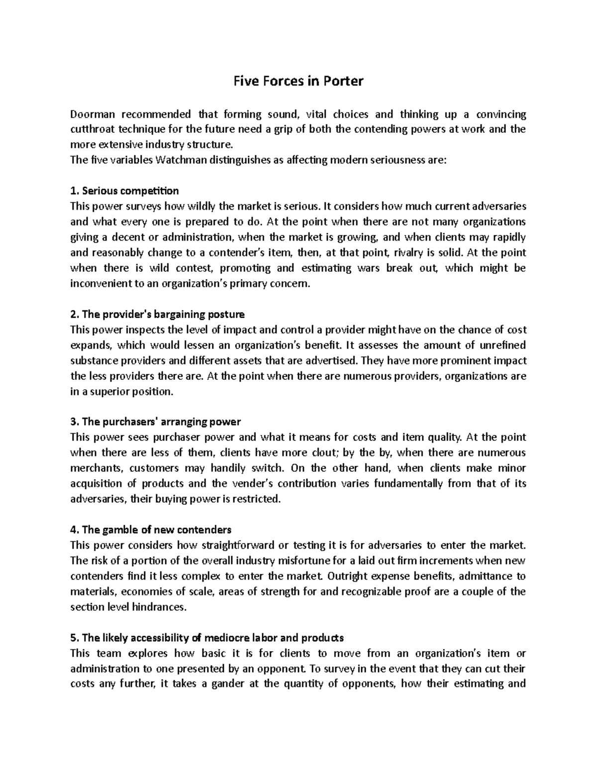 Five Forces In Porter Five Forces In Porter Doorman Recommended That five-forces-in-porter-five-forces-in-porter-doorman-recommended-that