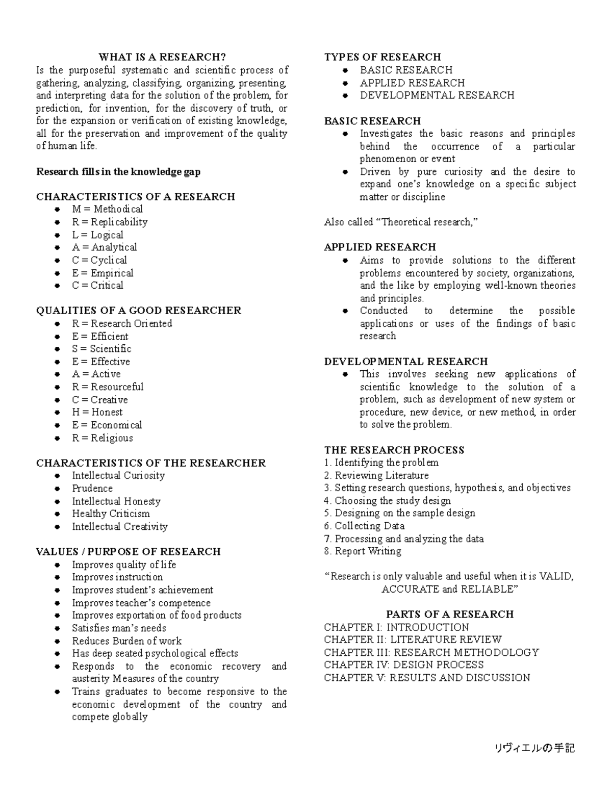 Research-Method-Reviewer - WHAT IS A RESEARCH? Is the purposeful ...