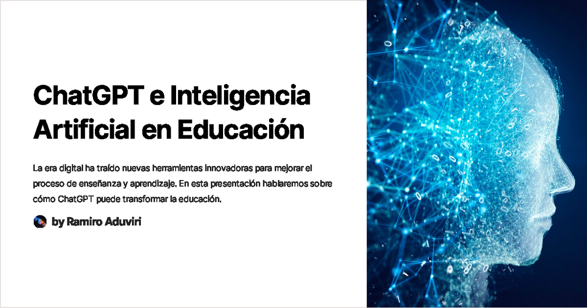 Chat GPT e Inteligencia Artificial en Educacion - ChatGPT e ...