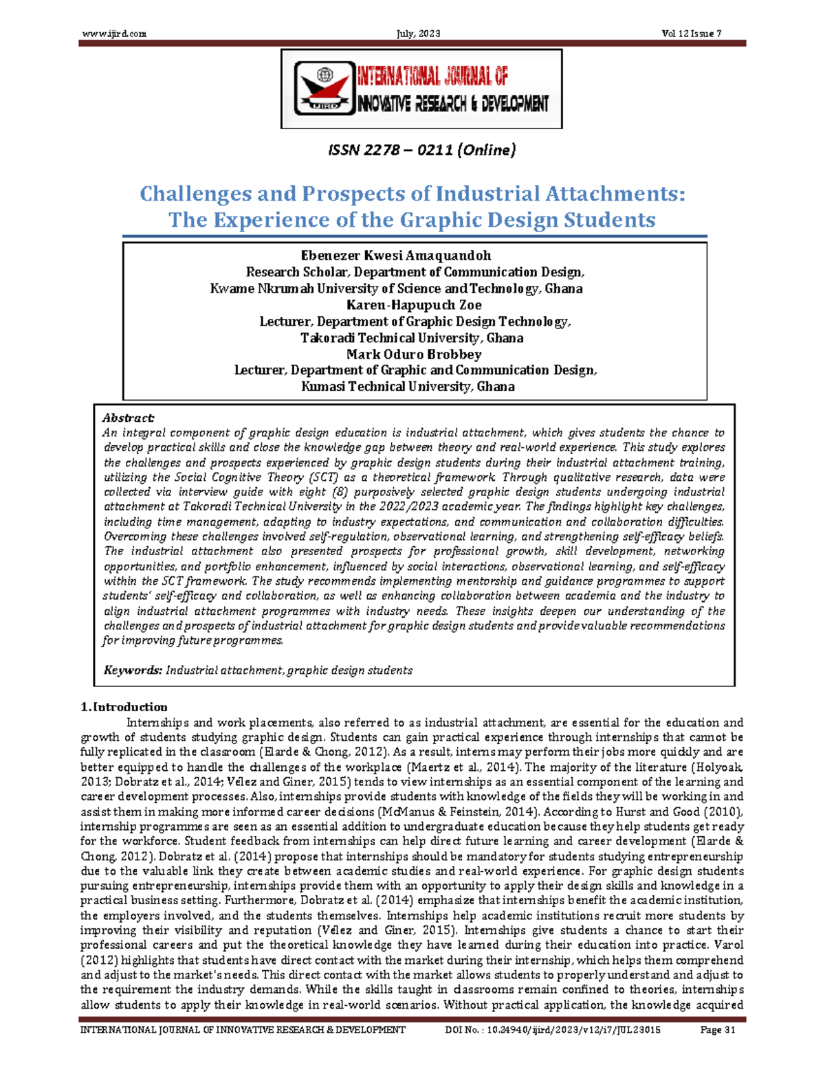 JUL23015 Updated - How important is it for students to have experience ...