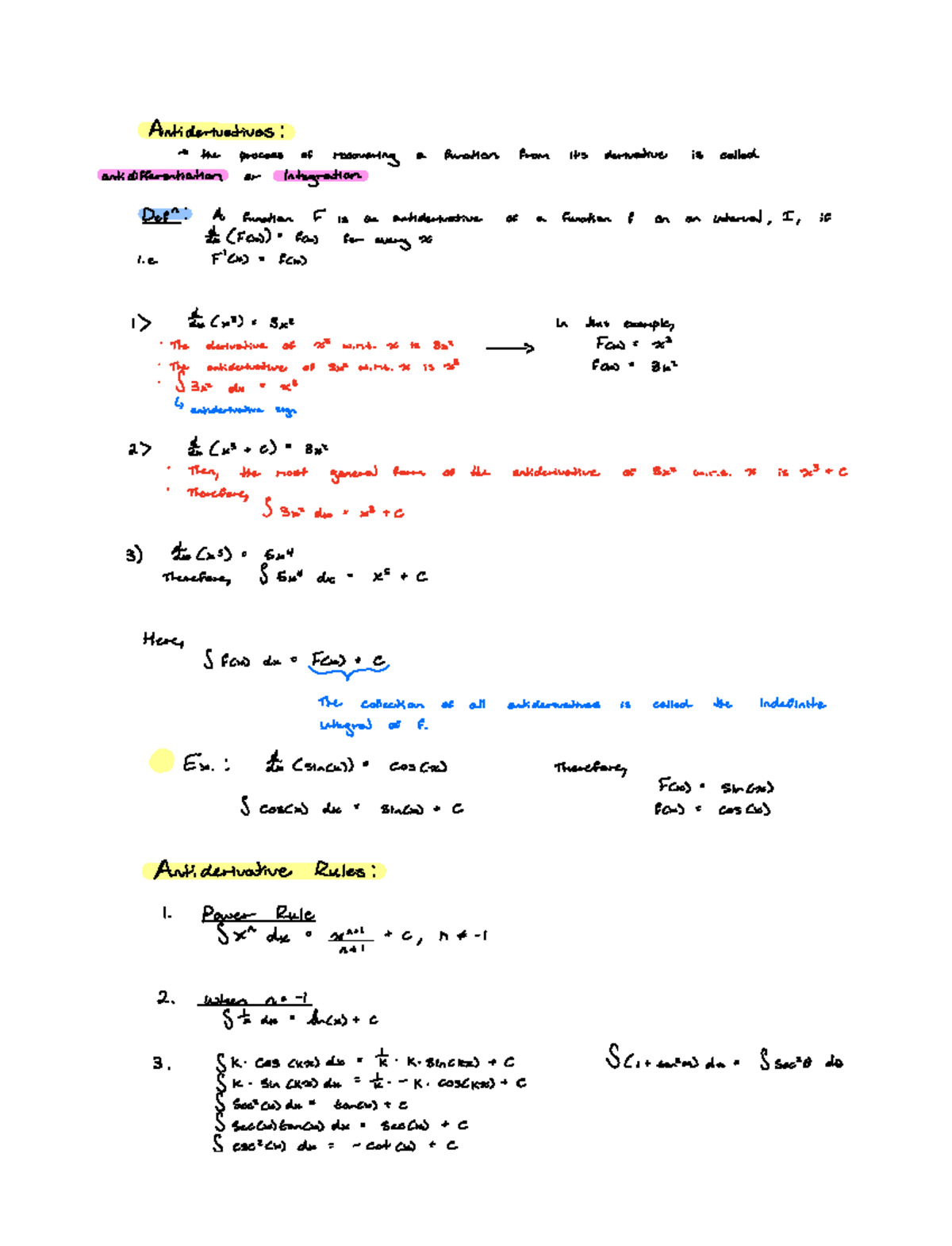 Lesson 4.8 Antiderivatives - MAT 220 - Studocu