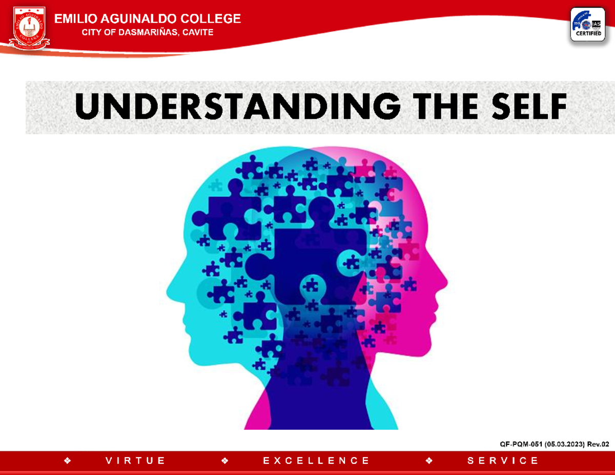 Chapter 1 Lesson 1 The Self from Various Perspectives - UNDERSTANDING ...
