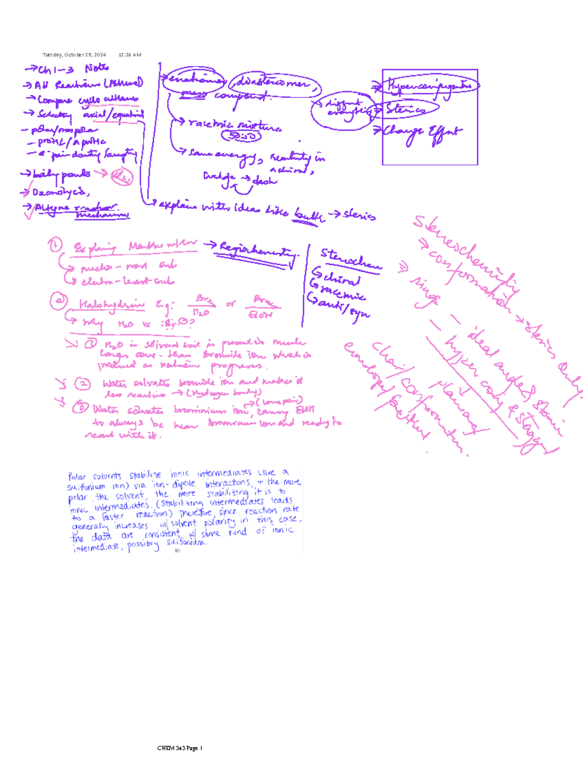 Chapter 7 Notes - How to write answers. - 12:26 AM Tuesday, October 29 ...