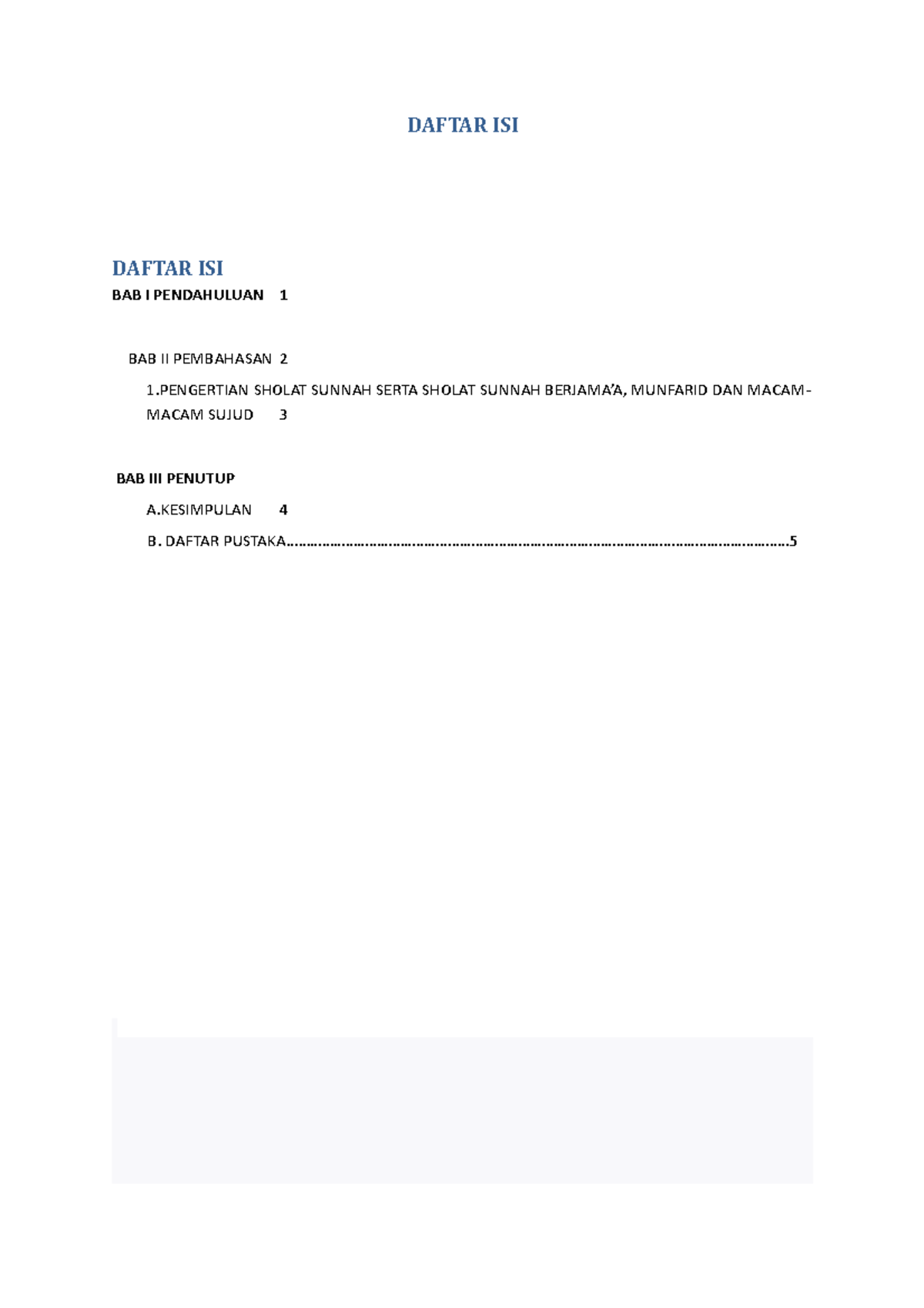 Makalah Fiqih - DAFTAR ISI DAFTAR ISI BAB I PENDAHULUAN 1 BAB II ...