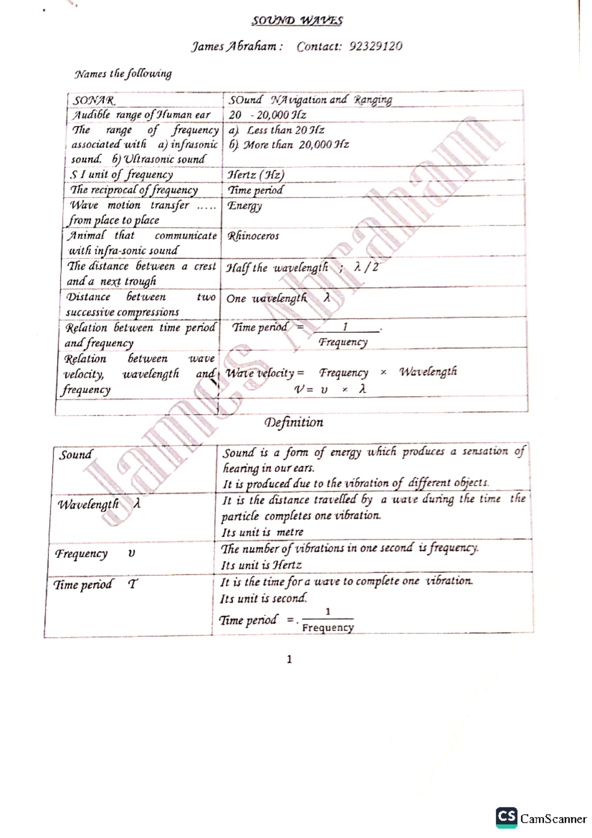 sound waves - physics - Science - Studocu