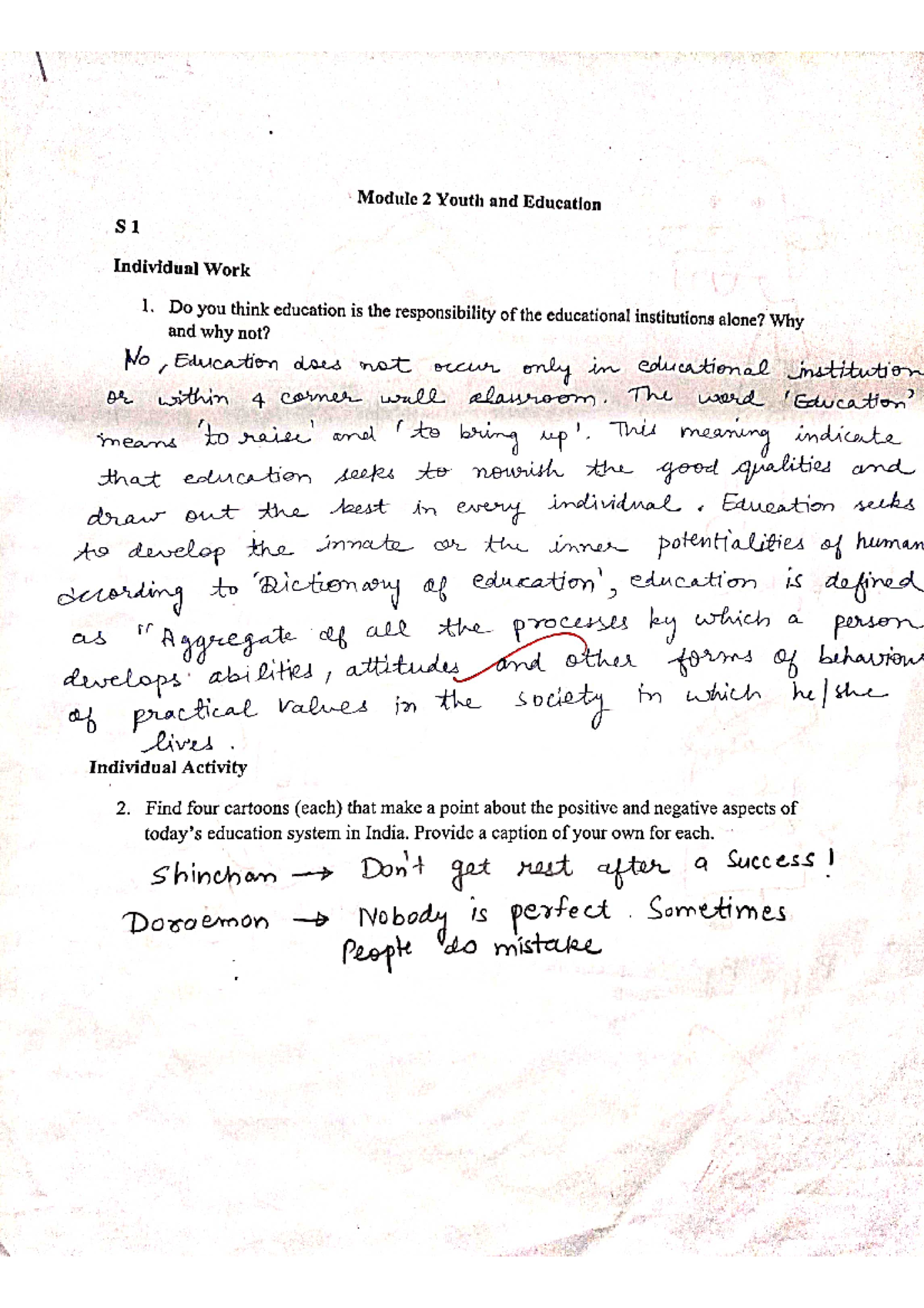 Module 2 725 - Value Education - Studocu