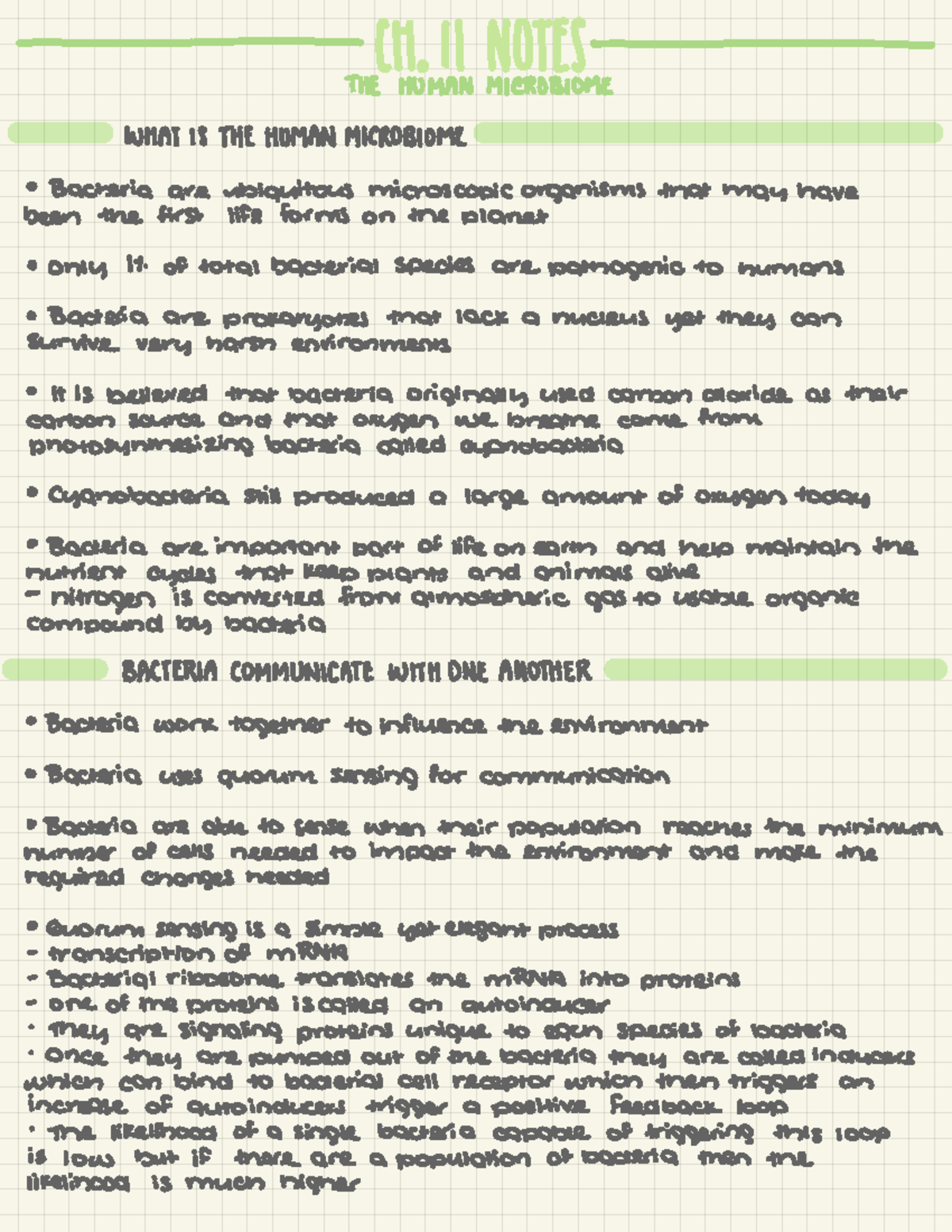 Biology Ch. 11 Notes - 11%11 NOT ' S THE HUMAN MICROBIOME WHAT IS THE ...