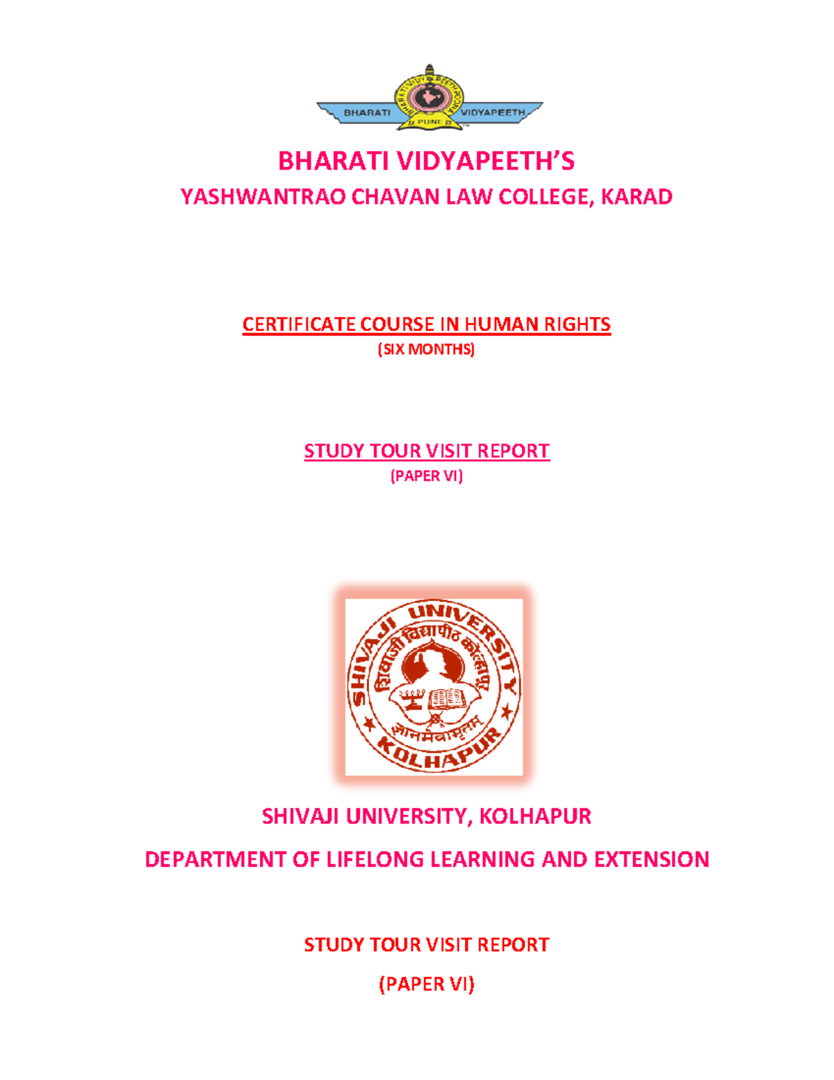 Bharosa CELL - llb pdf - BHARATI VIDYAPEETH’S YASHWANTRAO CHAVAN LAW ...