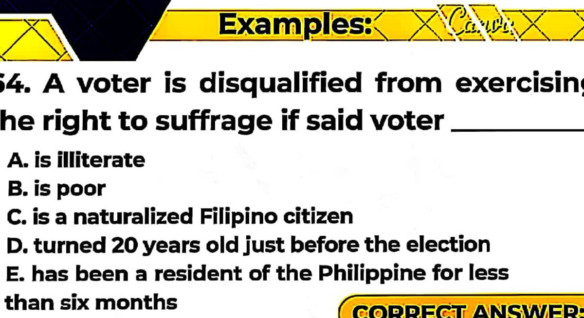 ACC755 267 - Hzhs - Examples: 4. A voter is disqualified from ...