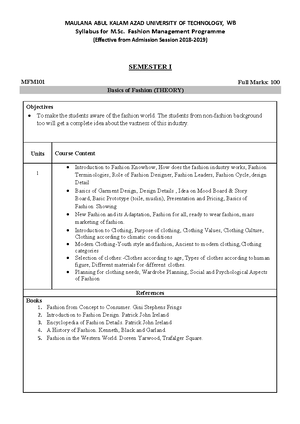 Fashion Design Syllabus 2020 24 - CURRICULA AND SYLLABI BACHELOR OF ...