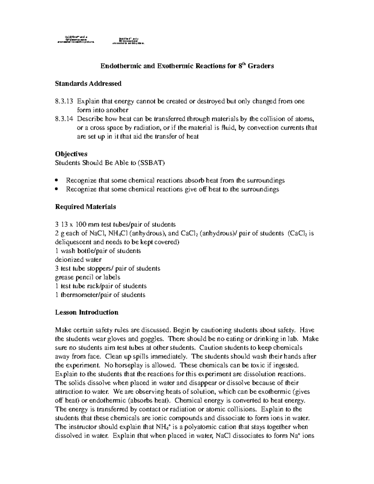 Endo ExothermicEndothermic and Exothermic Reaction - Endothermic and ...