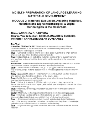Module 1 Language Education Research - Oas Community College Language ...