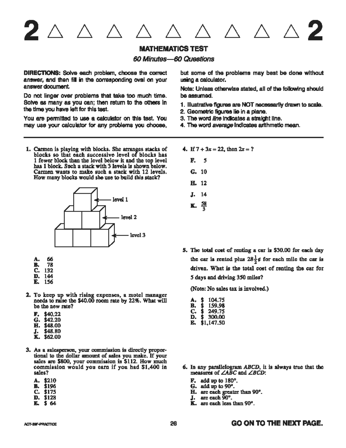ACT - 2003-59F-Notes from Underground (Math) - ECO 1002 - Studocu