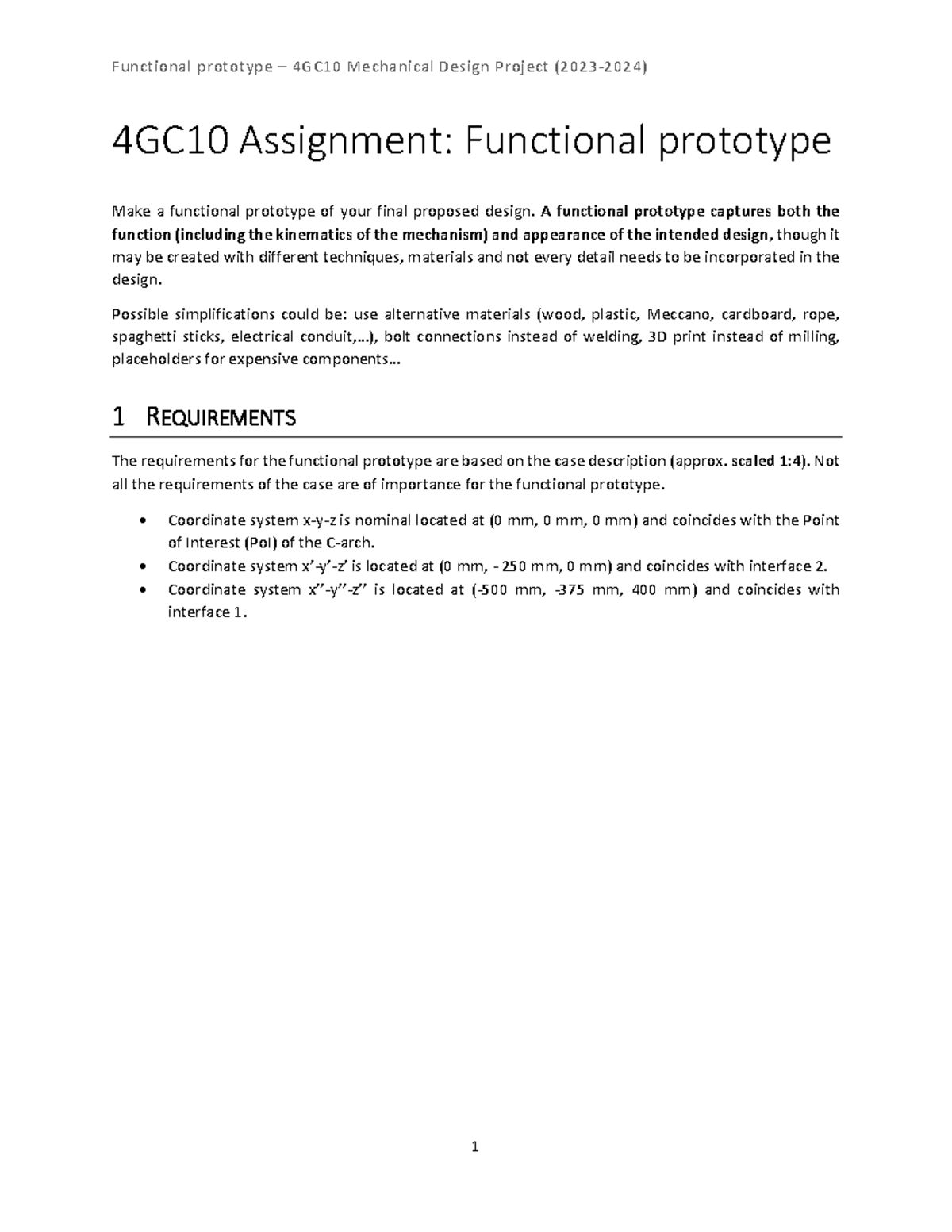 4GC10 Functional prototype 2324 - 4GC10 Assignment: Functional ...