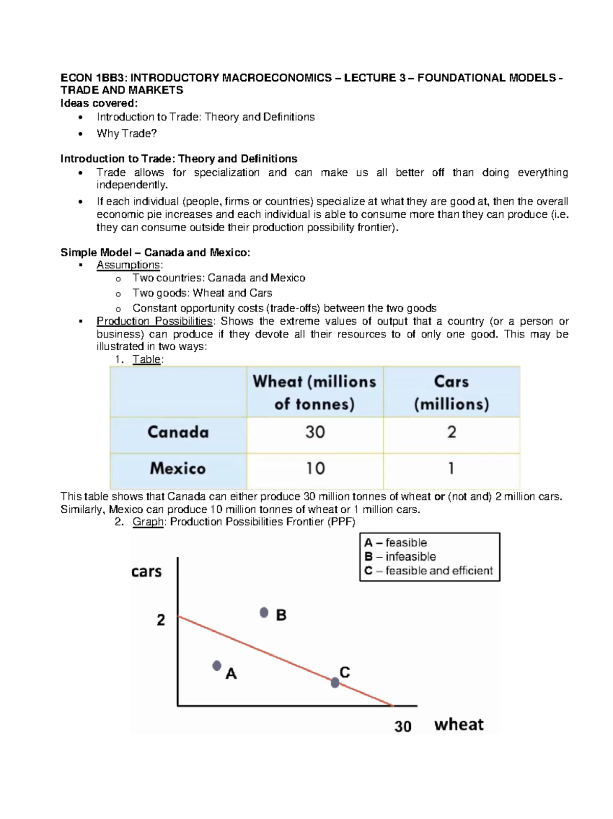 Econ 1Bb3 Lecture 3A - ECON 1BB3: INTRODUCTORY MACROECONOMICS LECTURE 3 ...