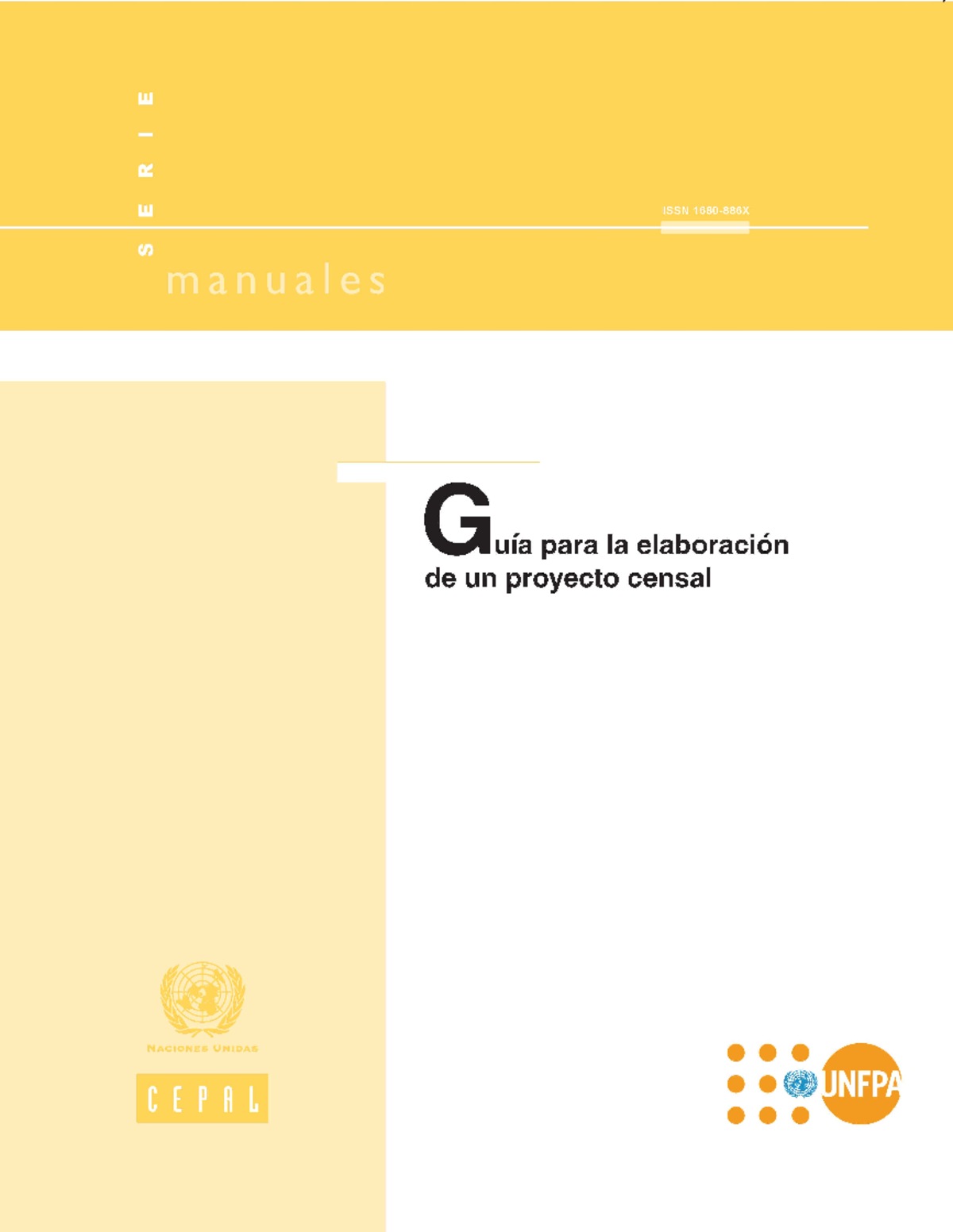 Cepal Celade Guía para la elaboración de un proyecto censal - Centro ...