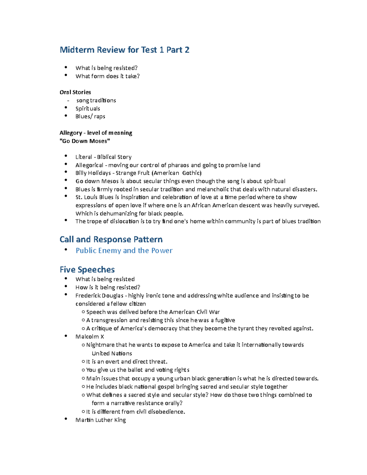Midterm Review for Test 1 Part 2 - Midterm Review for Test 1 Part 2 ...