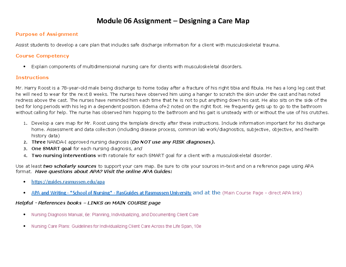 NUR 2356 Module 06 Assignment 1121KLS - Module 06 Assignment ...