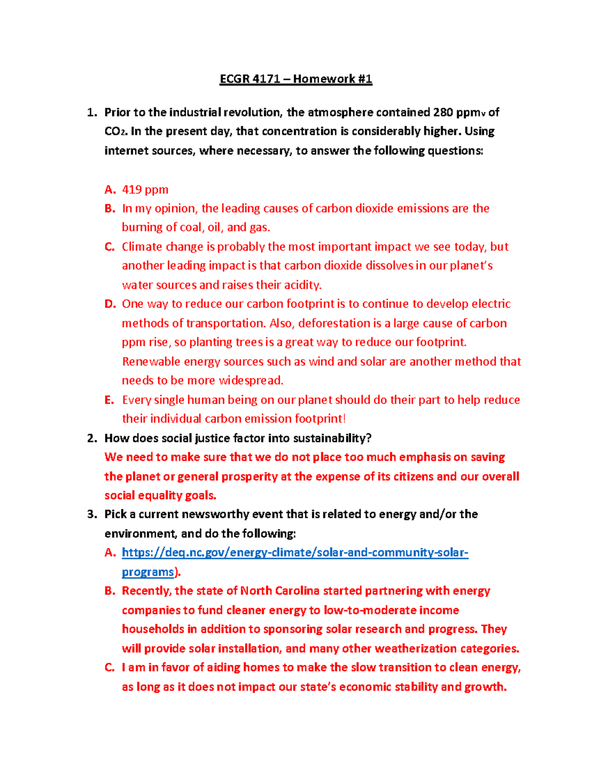 HW1 Johnson Timothy - Need answers for extra study problems - ECGR 4171 ...