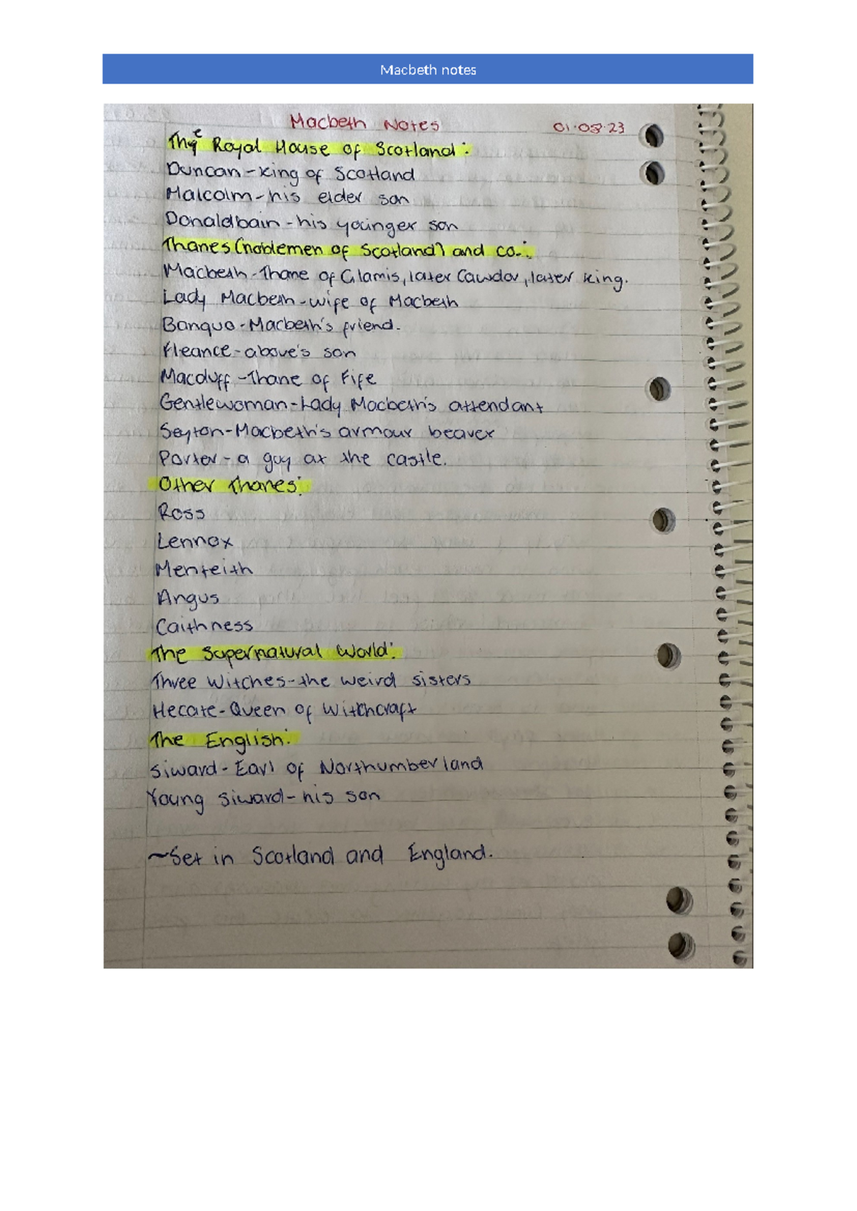 Macbeth-notes - Quotes for Macbeth. Not mine. - the "Golden Age ...